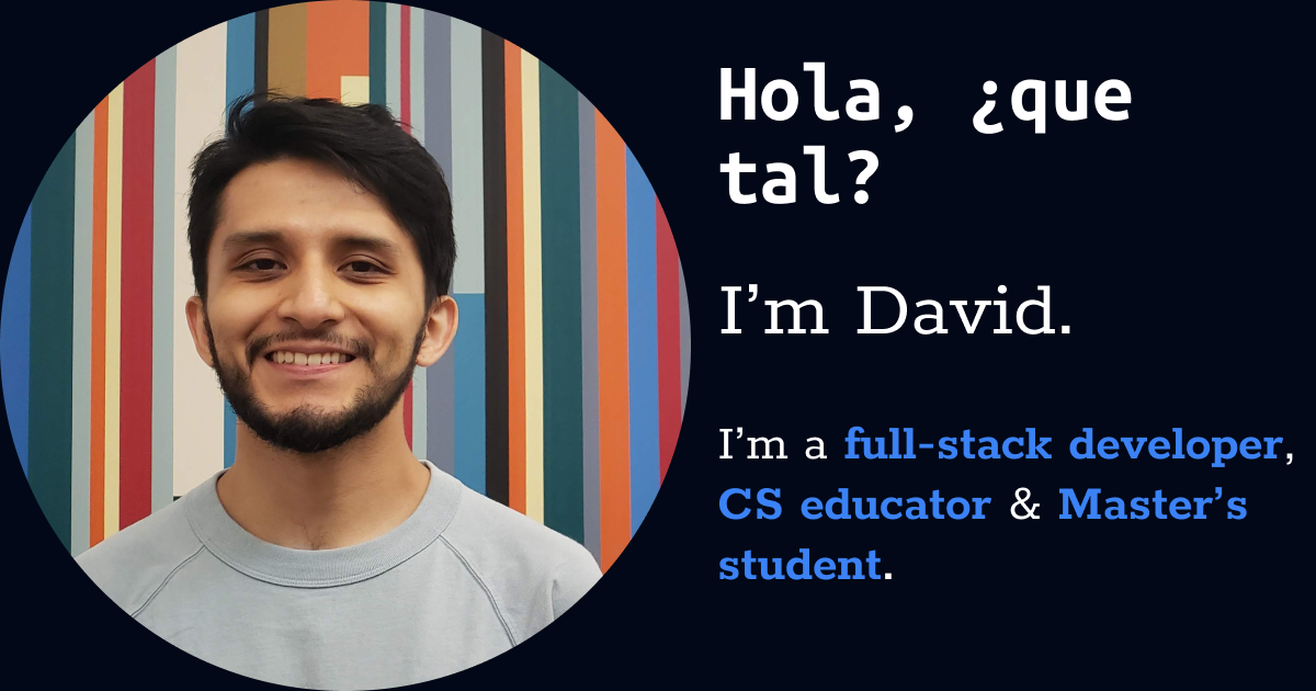 Home | David Albán-Acuña's Portfolio